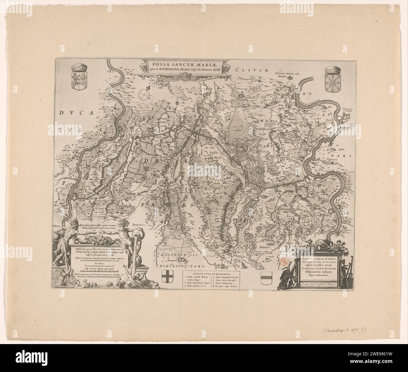 Channel Fossa Eugeniana between Rhine and Maas, Anonymous, 1635 - 1672 ...
