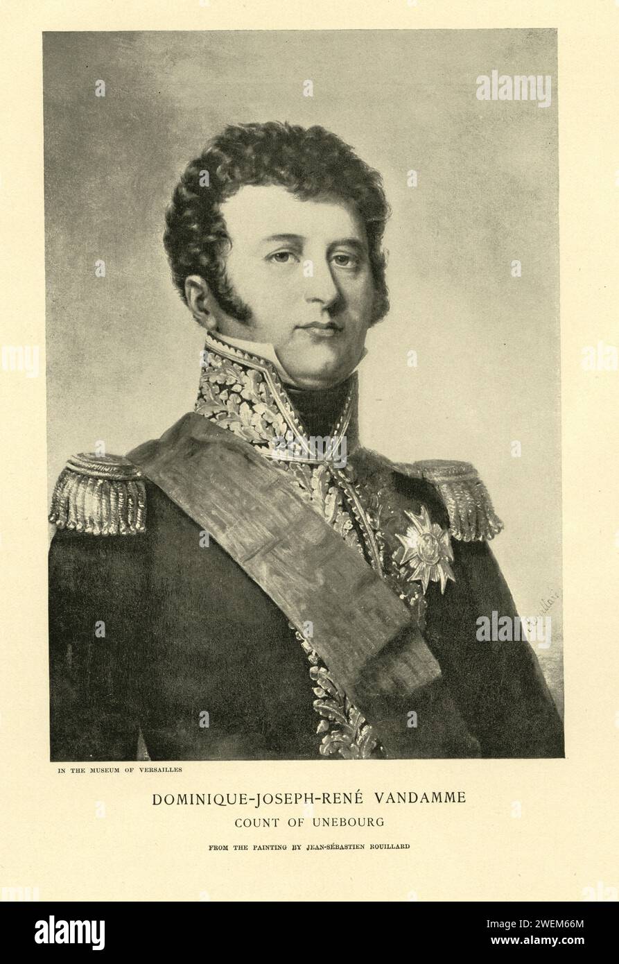 Photogravure portrait of French General de Deivision Dominique-Joseph ...
