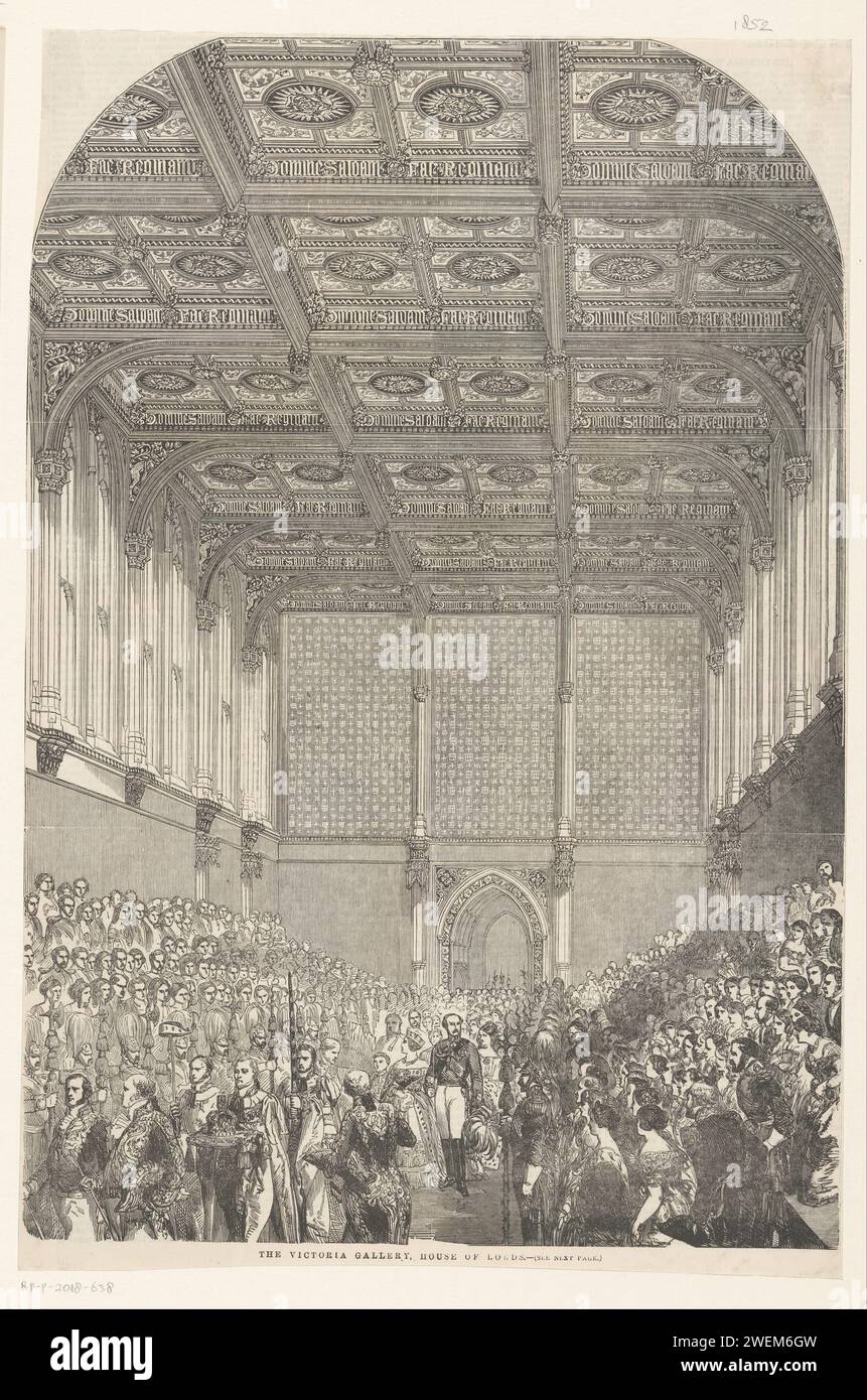 Opening of the Victoria Gallery, 1852, Anonymous, 1852 print The ...