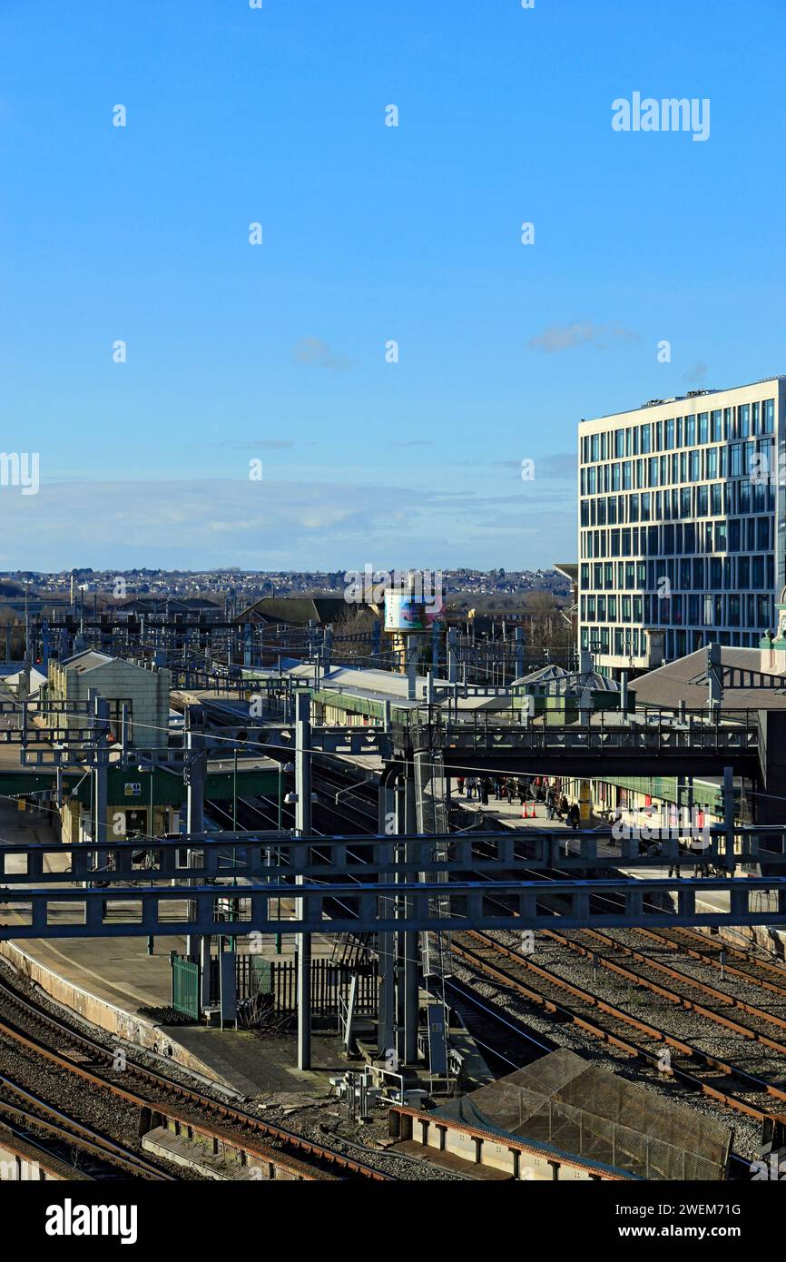 Aerial view of Cardiff Central Station, Cardiff, Wales Stock Photo - Alamy