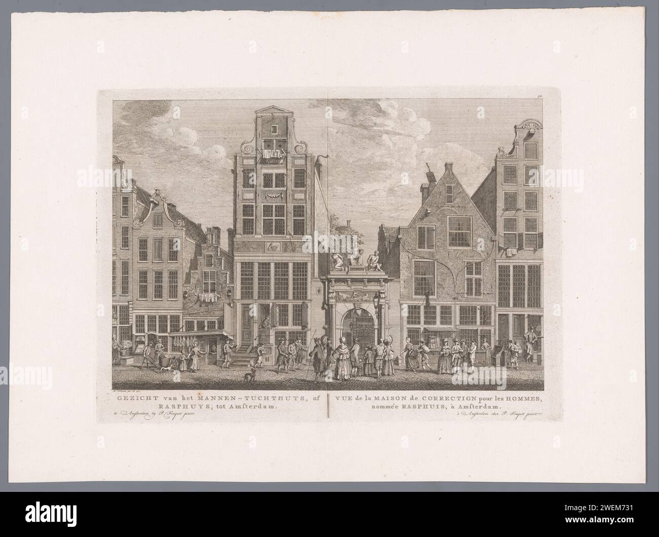 View of the Rasphuis in Amsterdam, Hermanus Petrus Schouten (Possible ...