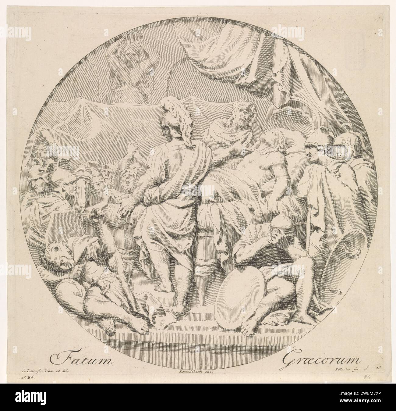 Death of Alexander the Great, Johannes Glaber, After Gerard de Lairesse ...
