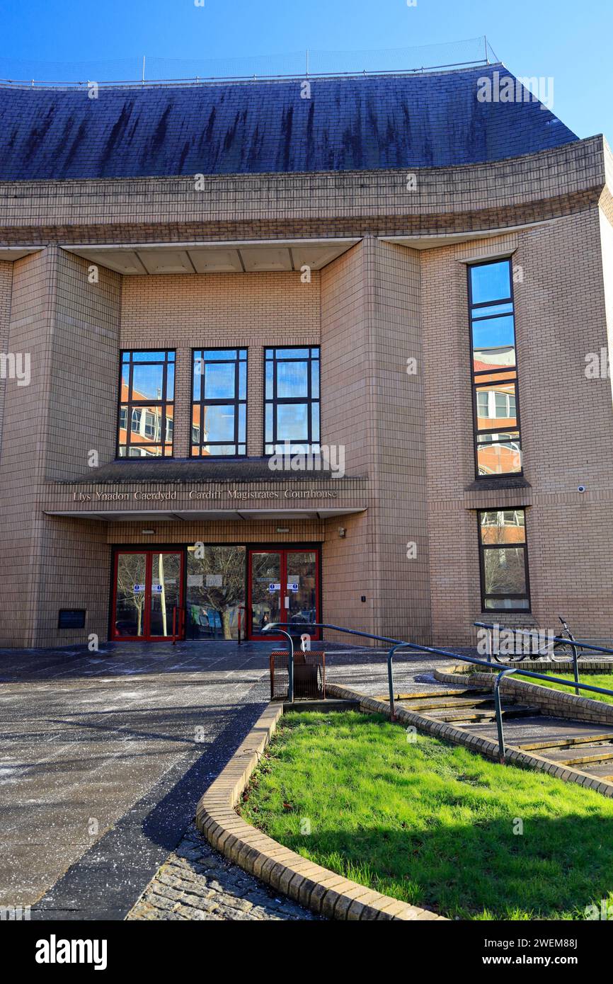 Cardiff Magistrates Court, Cardiff, Wales, UK Stock Photo - Alamy