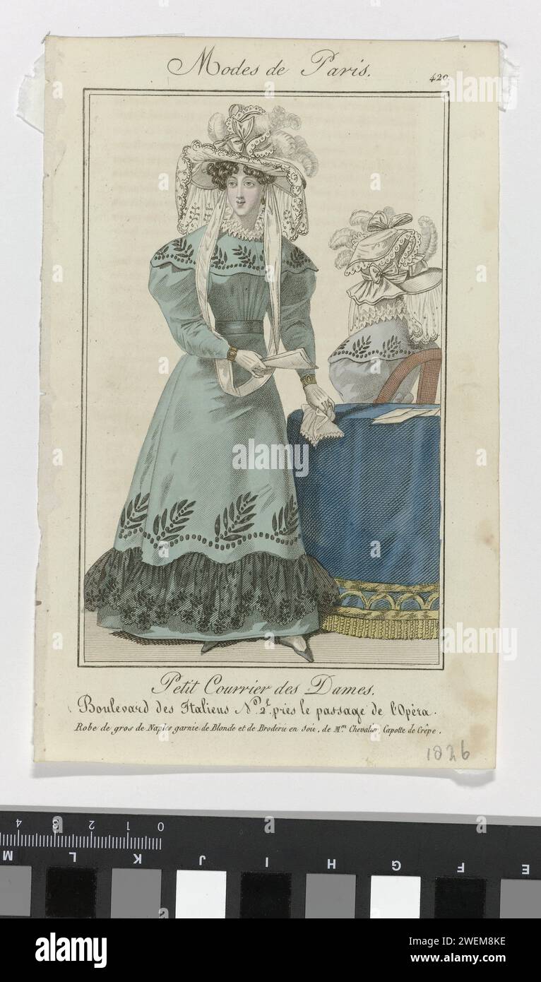Little mail of the ladies, 1826, no. 420: wholesale dress of Naples ...