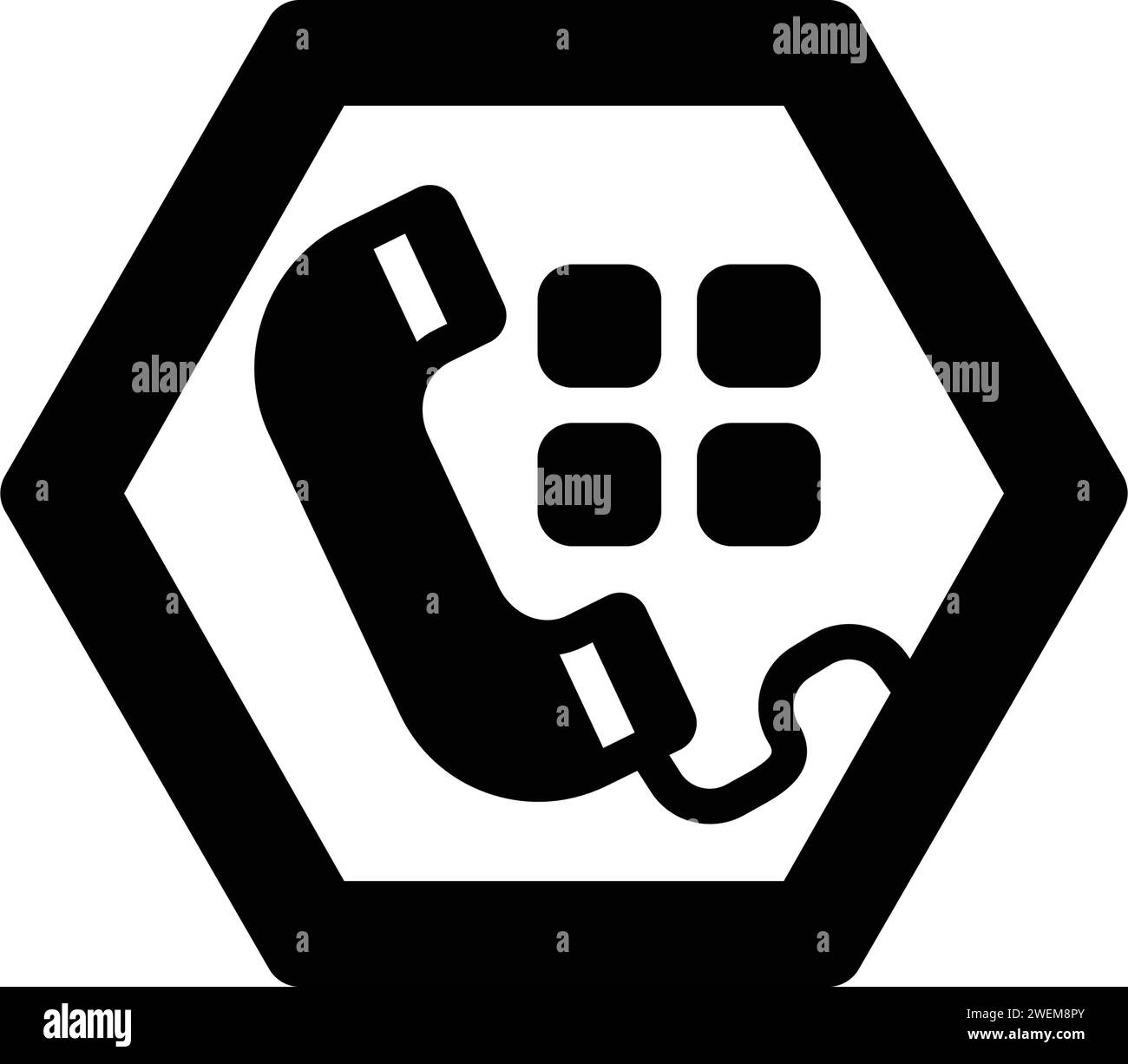 Tel icon vector vectors hi-res stock photography and images - Alamy