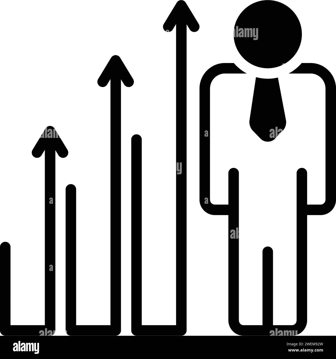 Icon for advancing,outdo Stock Vector Image & Art - Alamy