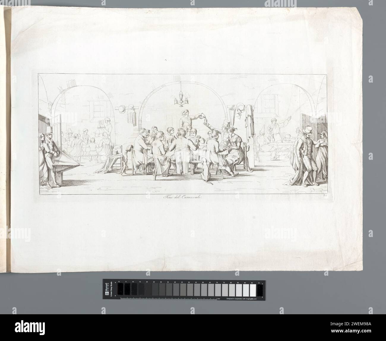 Einde van Het Het Canaval, Carl Gustaf Hjalmar Mörner, 1820 print End ...