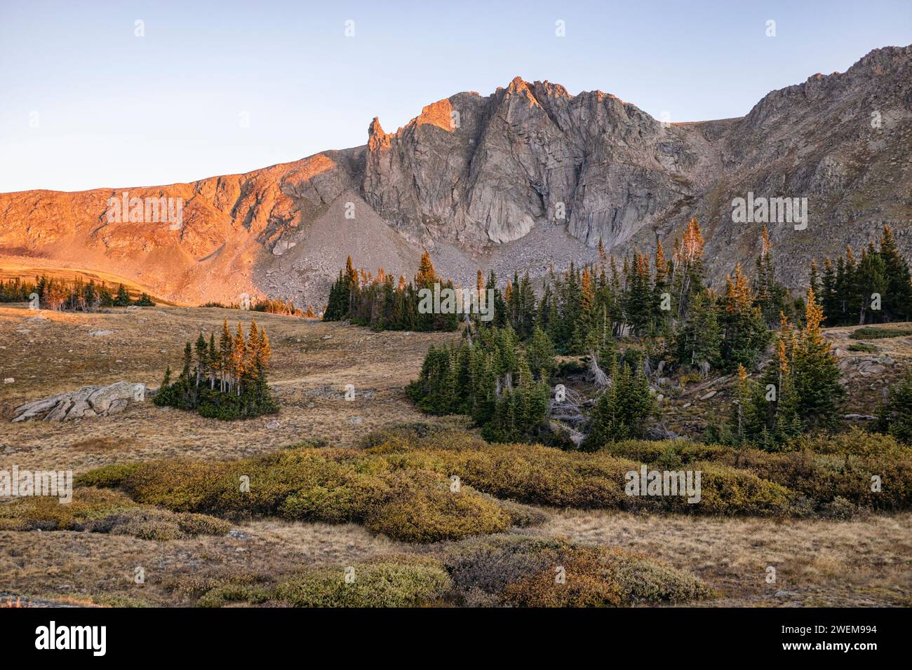 Devils Thumb in the Indian Peaks Wilderness, Colorado Stock Photo - Alamy