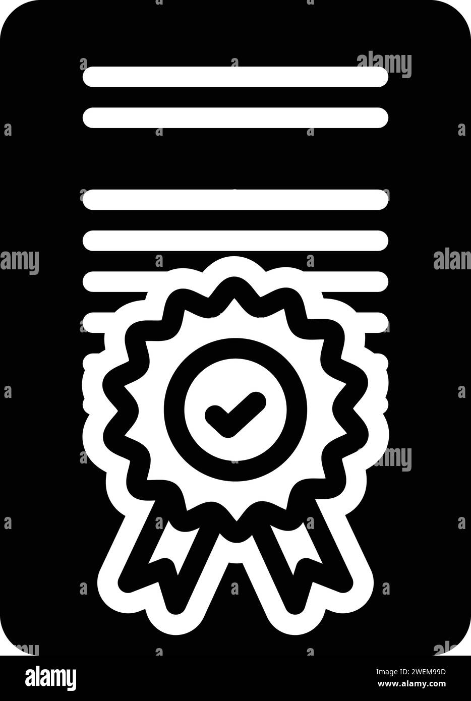 Icon for Accreditation,certificate Stock Vector Image & Art - Alamy