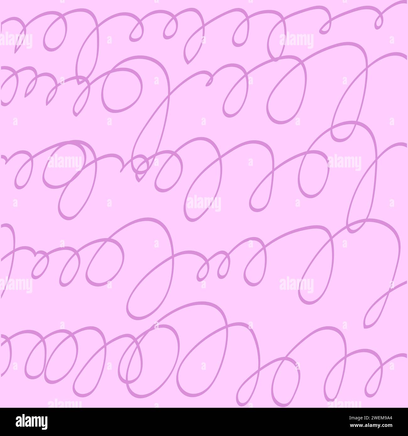 Hand drawn cute squiggle grid. doodle lilac, purple, violet, lavender ...