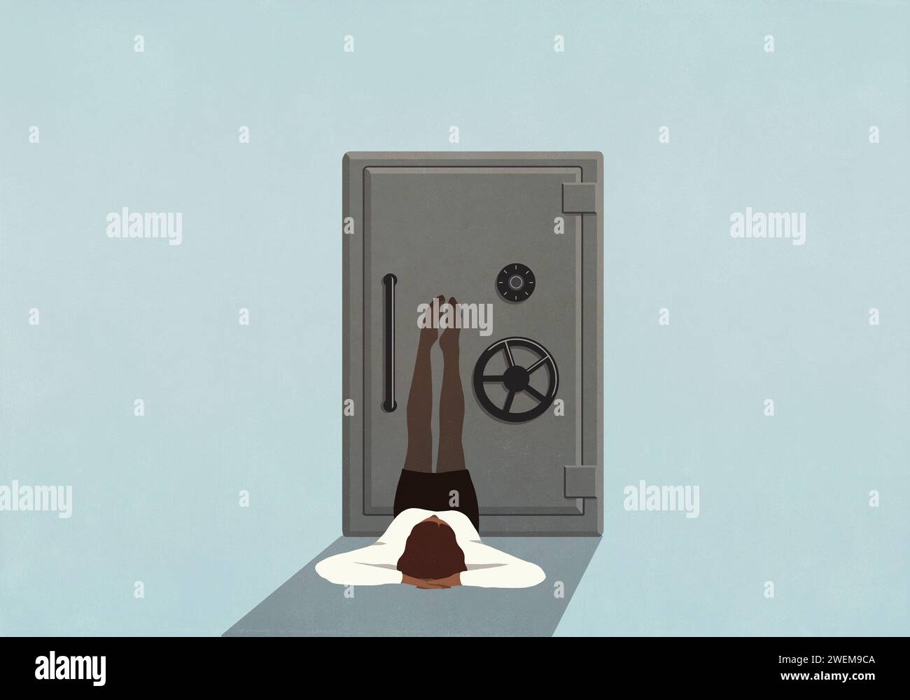 Propped up with hands hi-res stock photography and images - Alamy