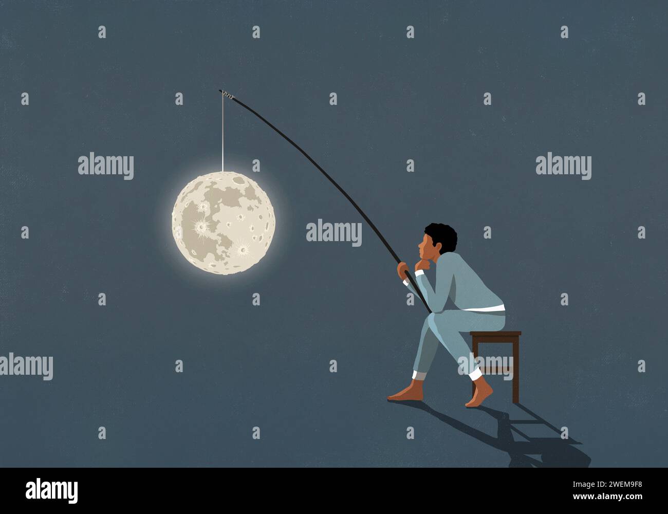 Man holding moon view hi-res stock photography and images - Alamy