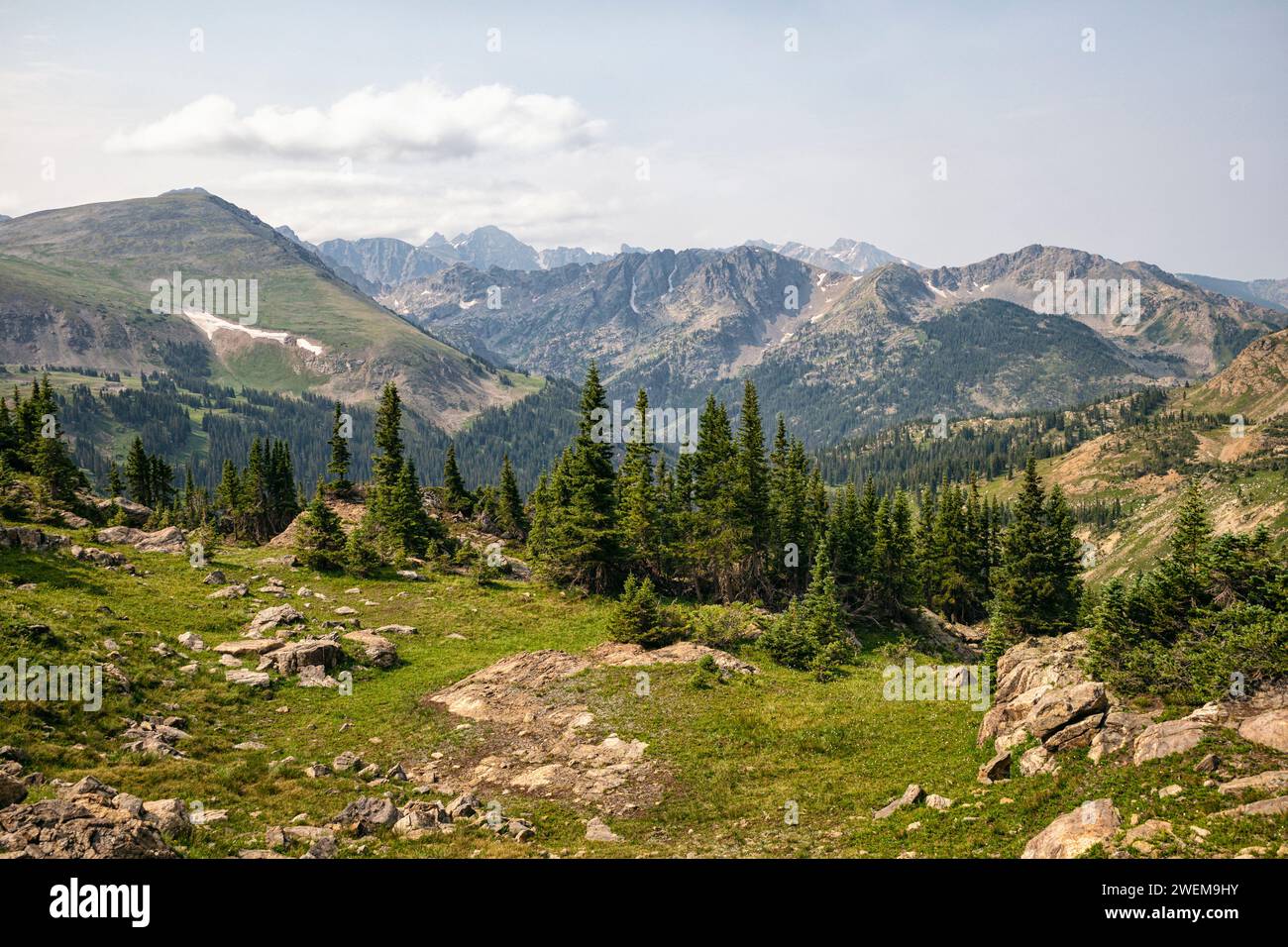 Classic landscape in the Indian Peaks Wilderness, Colorado Stock Photo ...