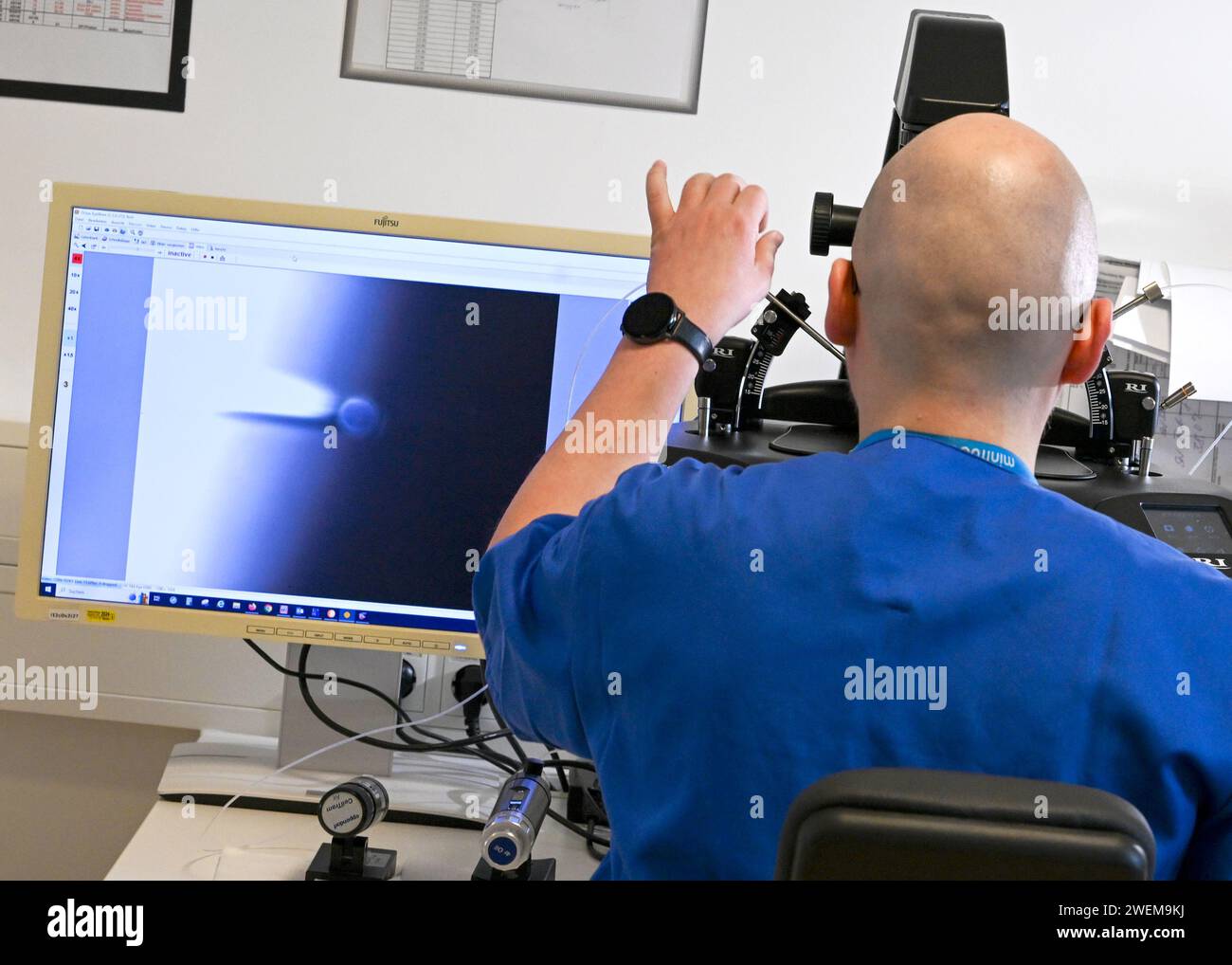 Berlin, Germany. 17th Jan, 2024. In the cell laboratory at the ...