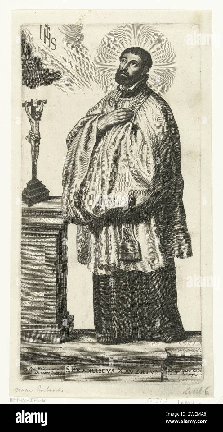 Holy Franciscus Xaverius, Mattheus Borrekens, After Peter Paul Rubens ...