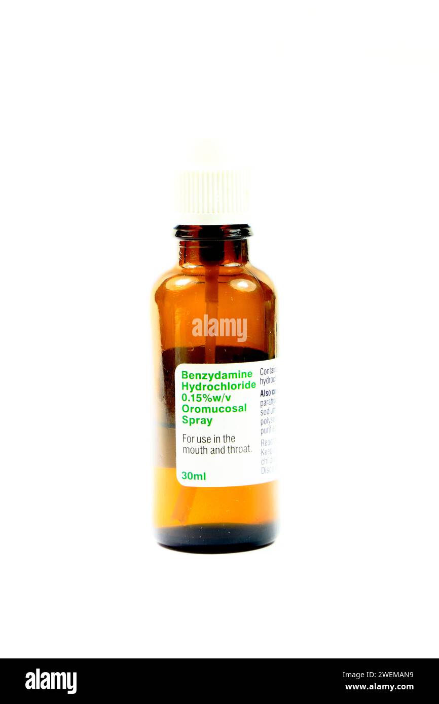 Benzydamine hydrochloride oromucosal hi-res stock photography and ...