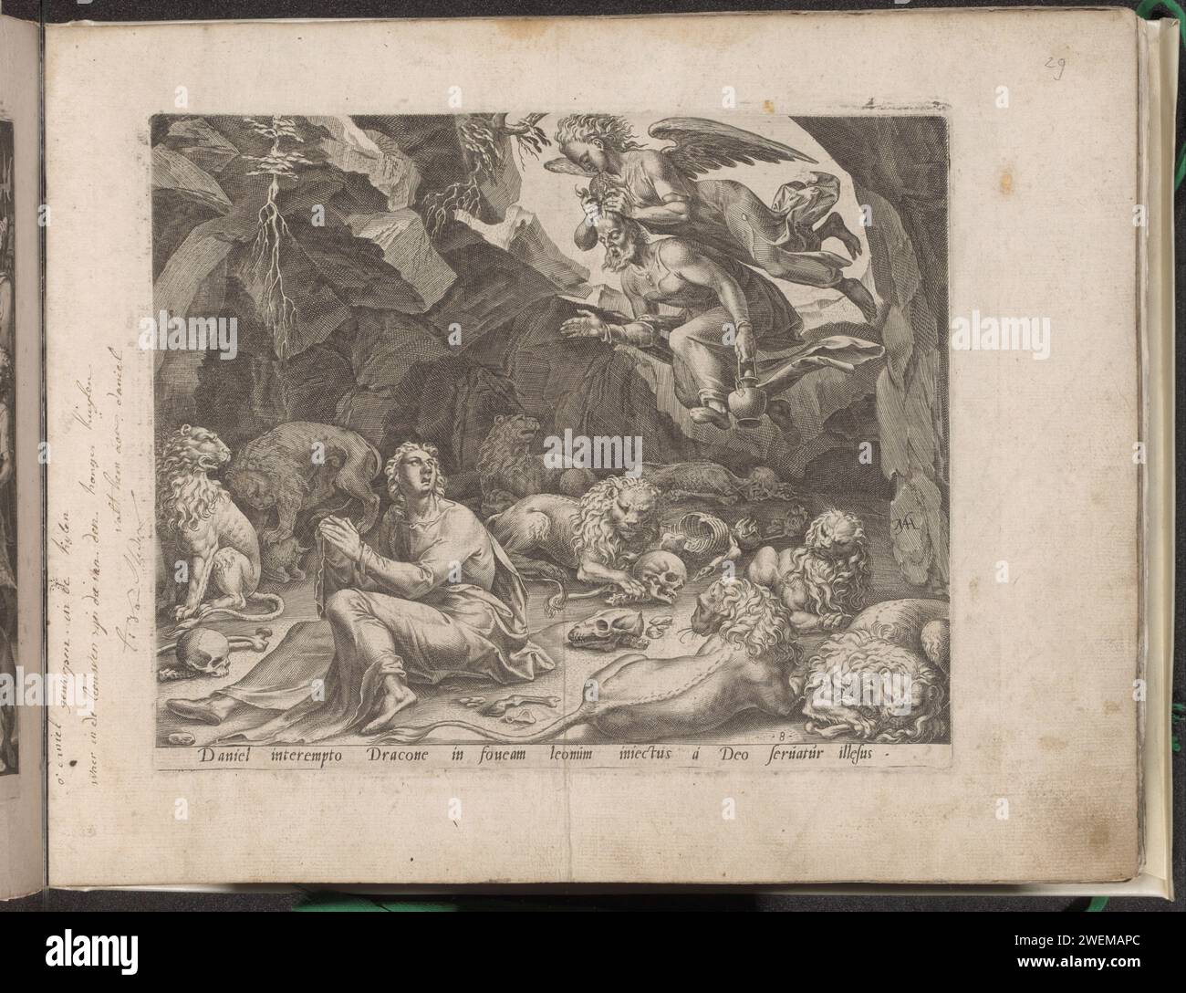 Daniël in the Leeuwenkuil, 1565 print Daniël is trapped in the lion's ...