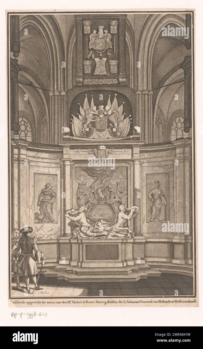 Praalgraf by Michiel de Ruyter in the Nieuwe Kerk in Amsterdam, Joseph ...