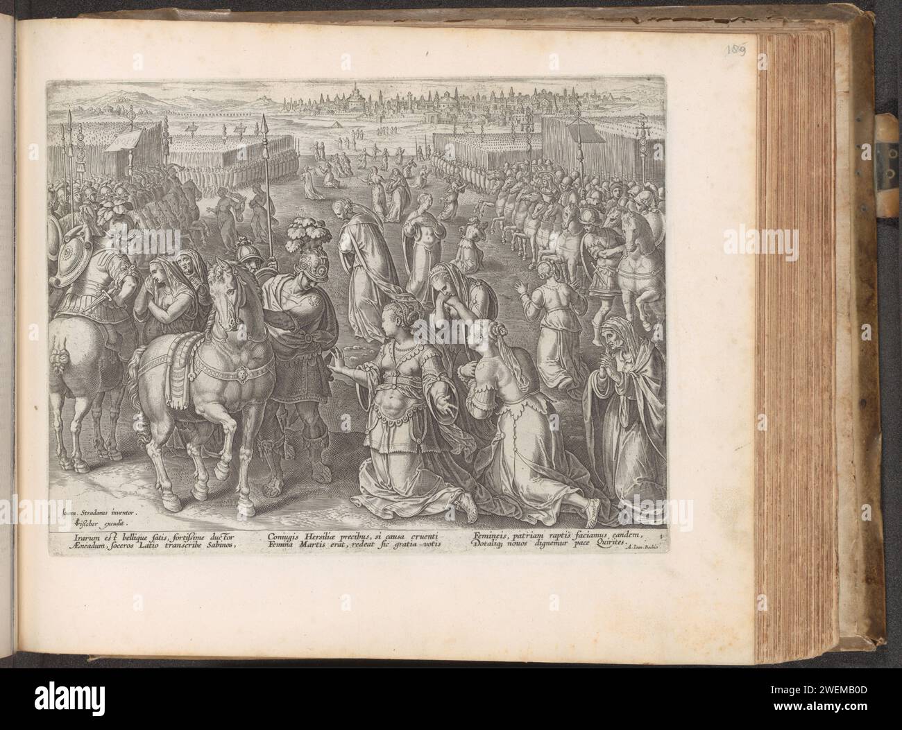 Reconciliation between the Romans and the Sabines, 1653 - 1654 print ...