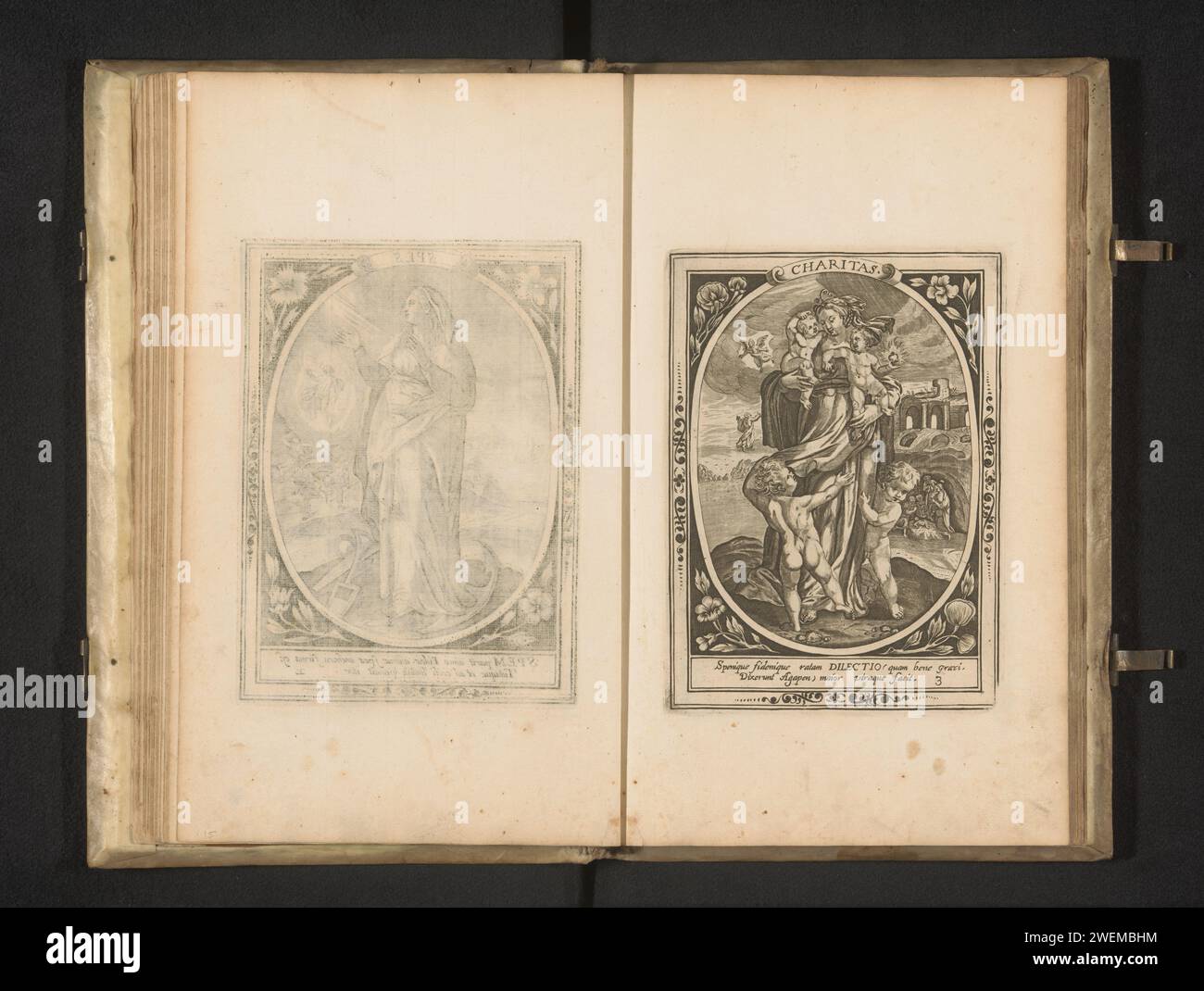 Love, Isaac Briot, 1600 - 1670 print Love (Caritas). Nummered bottom ...