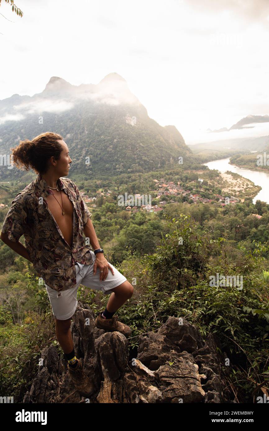 Sunset male model hi-res stock photography and images - Alamy
