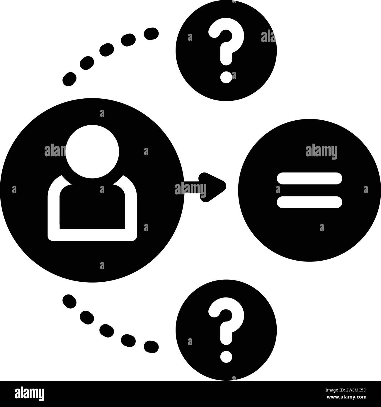 Your question answered Stock Vector Images - Alamy