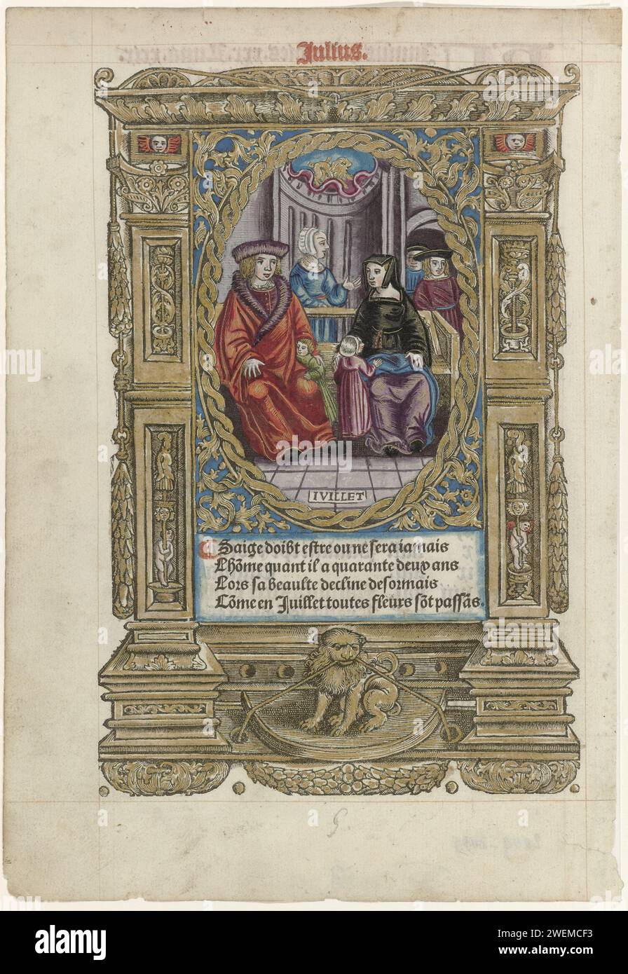 Julius, c. 1520 - 1525 print The month of July: Book magazine: Elegant ...