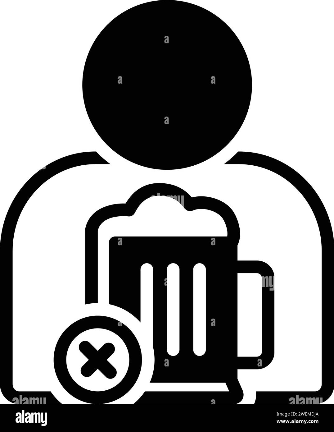 Refuse drink Stock Vector Images - Alamy