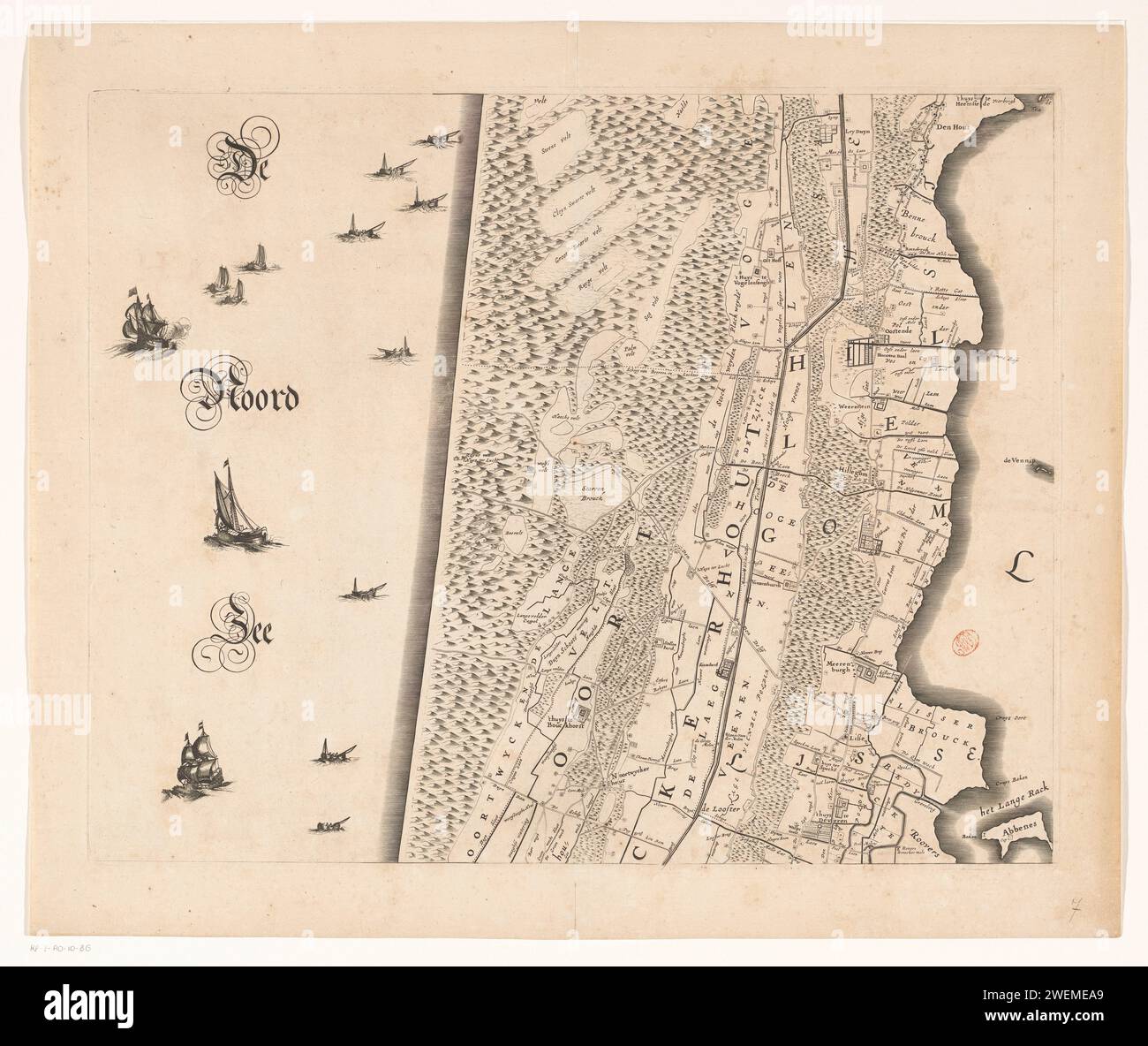 Map of the Water Board of Rijnland (seventh part), Cornelis Danckerts ...