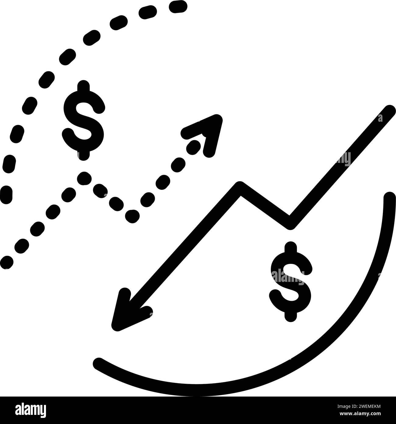 Icon for bearish,slump Stock Vector Image & Art - Alamy