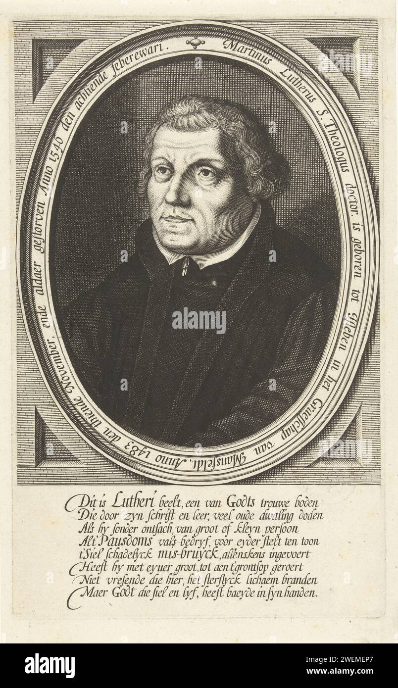 Portrait of Martin Luther, Willem Jacobsz Delff (Rejected Attribution ...
