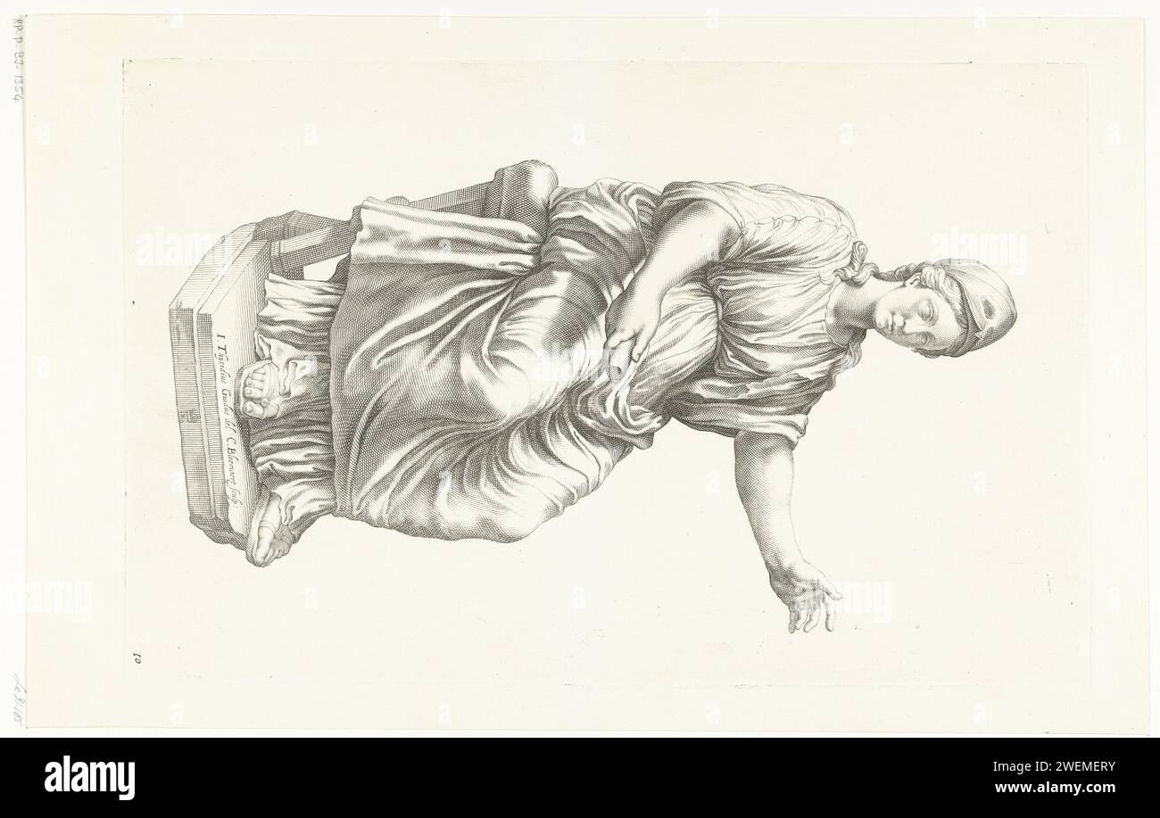 Statue of the goddess Roma, Cornelis Bloemaert (II), after Giovanni ...