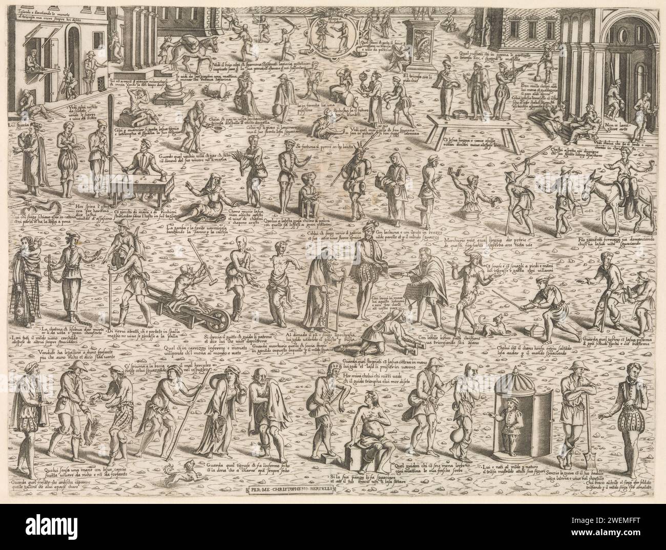 The deceptions of the world, Cristofano Bertelli, c. 1558 - c. 1562 ...