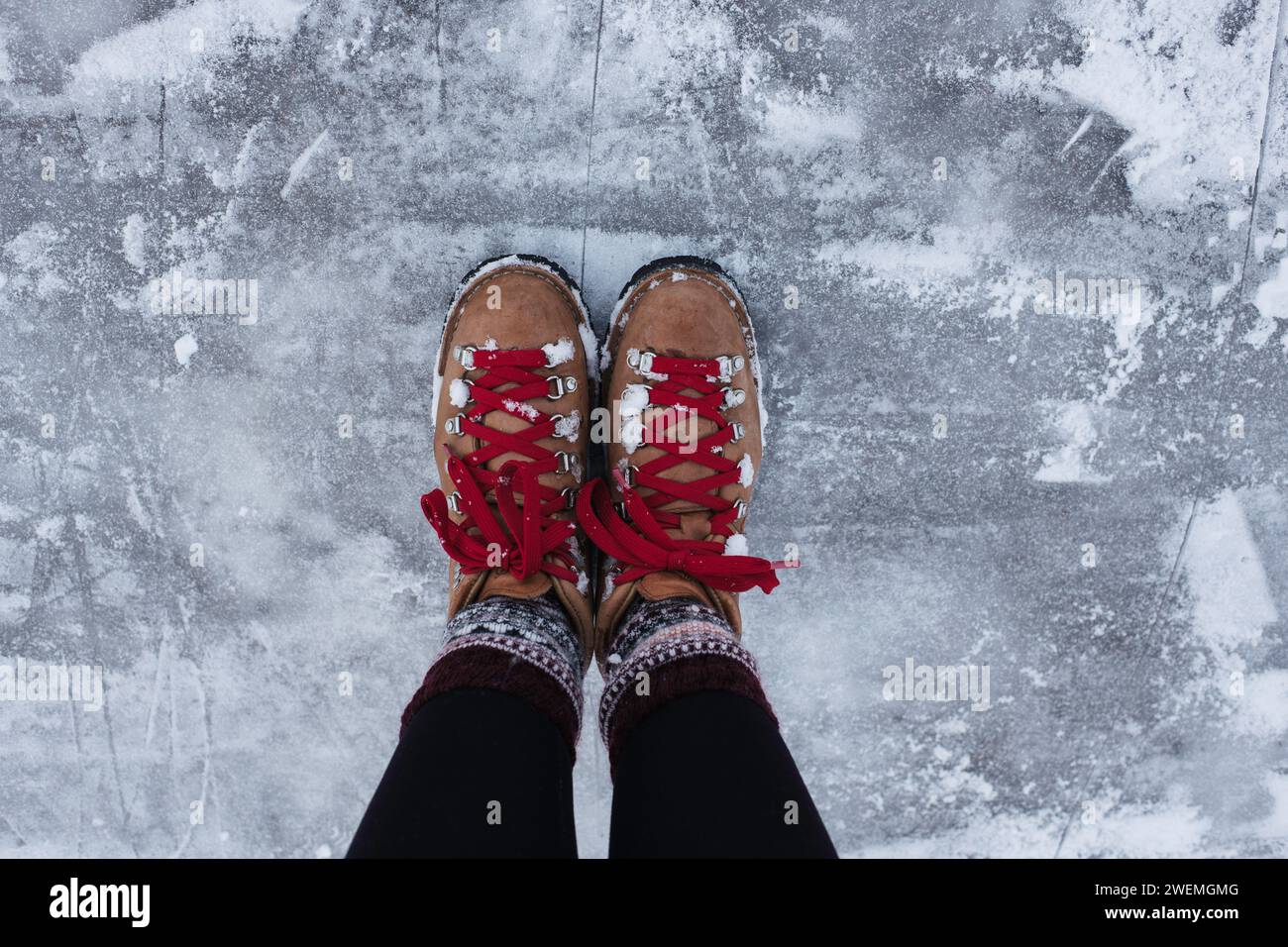 Male stood on ice hi-res stock photography and images - Alamy