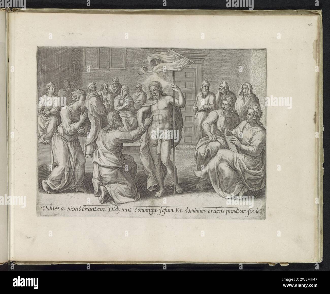 Christ appears to the unbelieving Tomas, 1585 print Christ appears on ...