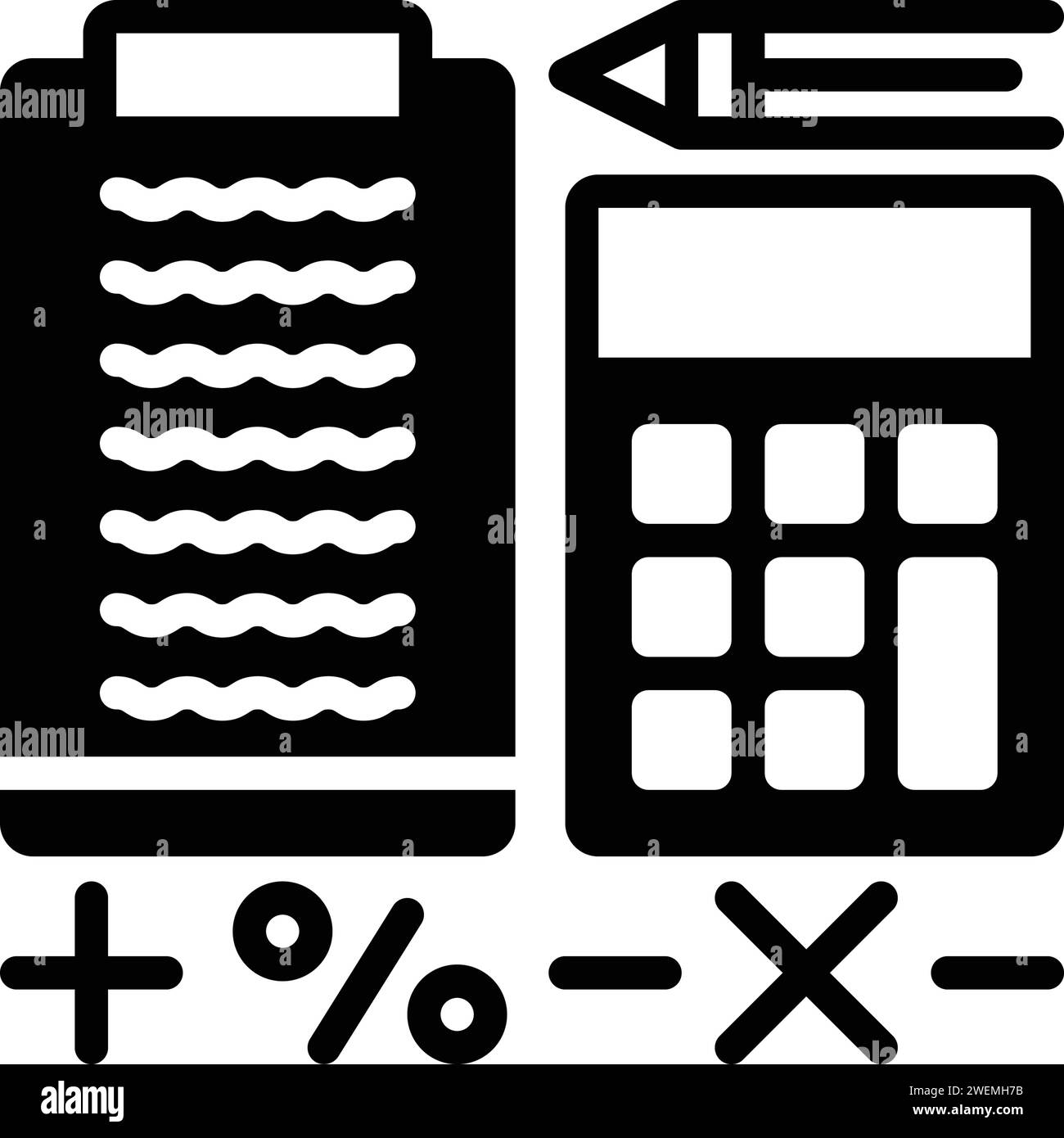 Accounting calculator Cut Out Stock Images & Pictures - Alamy