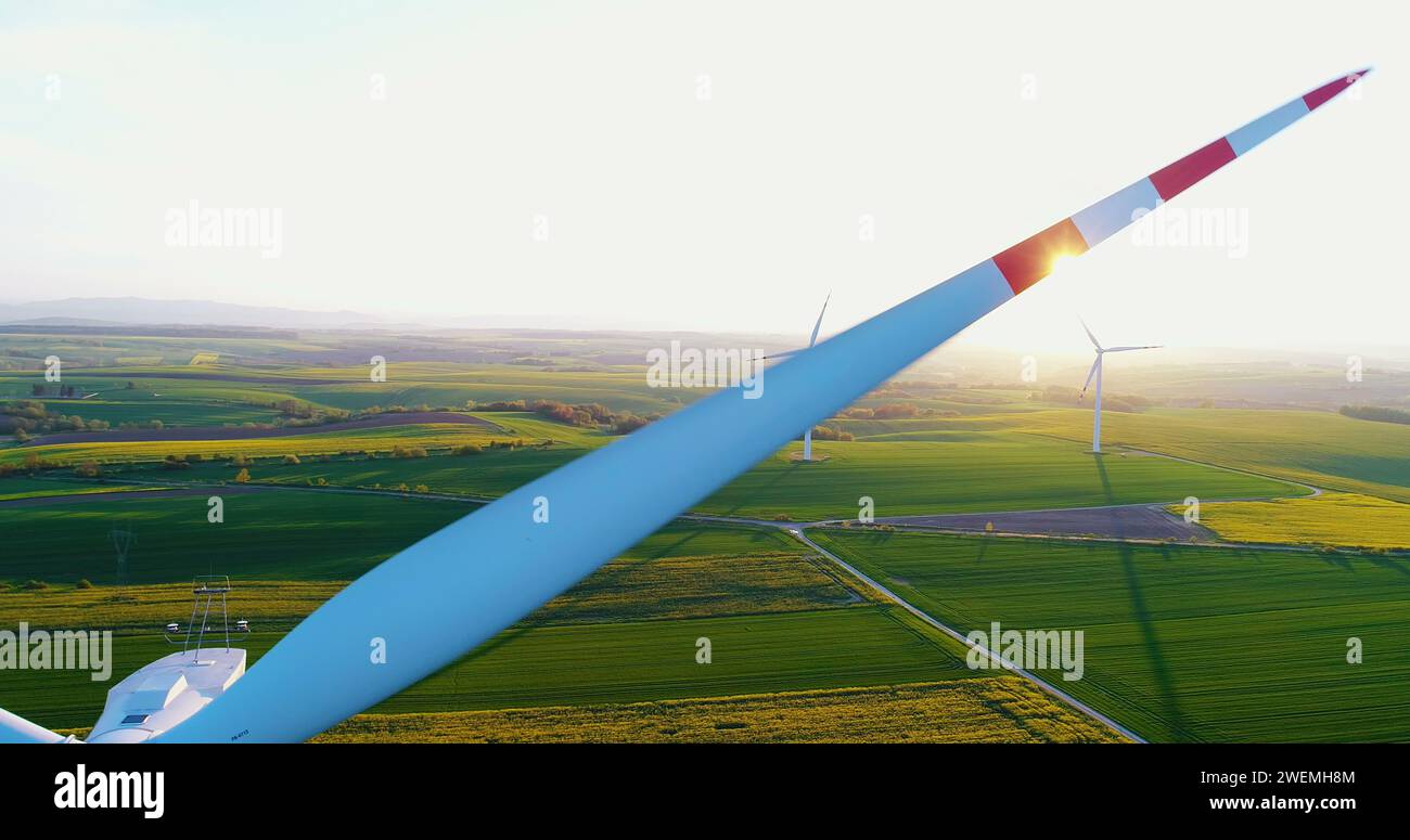 Aerial view close up spinning hi-res stock photography and images - Alamy
