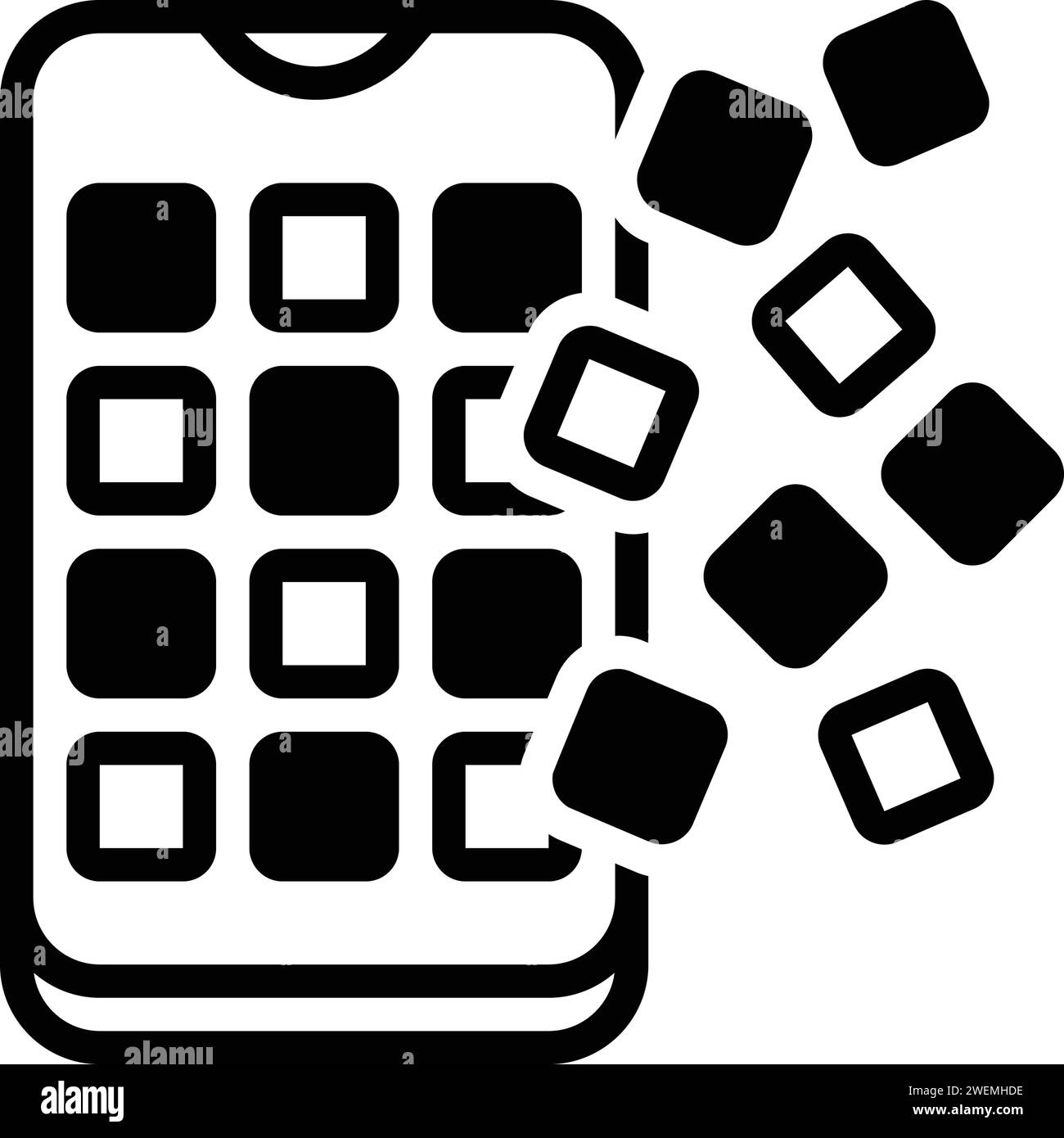 Mobile app technology Stock Vector Images - Alamy