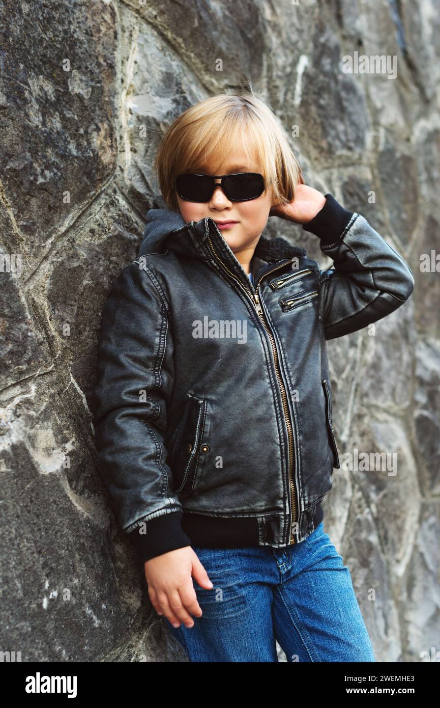 Boy wearing jacket hi-res stock photography and images - Alamy