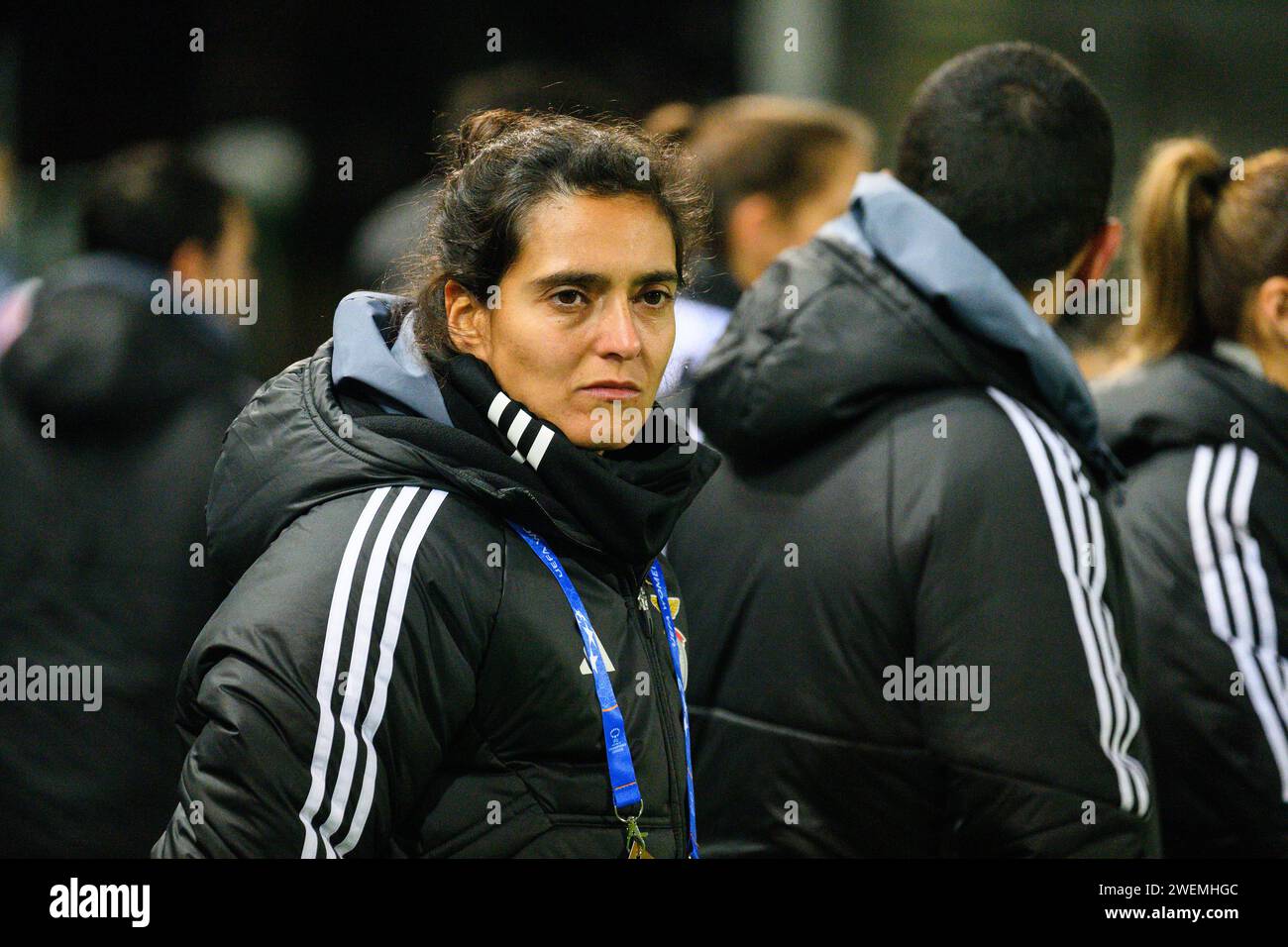 Malmoe, Sweden. 25th Jan, 2024. Head coach Filipa Patao of Benfica seen ...