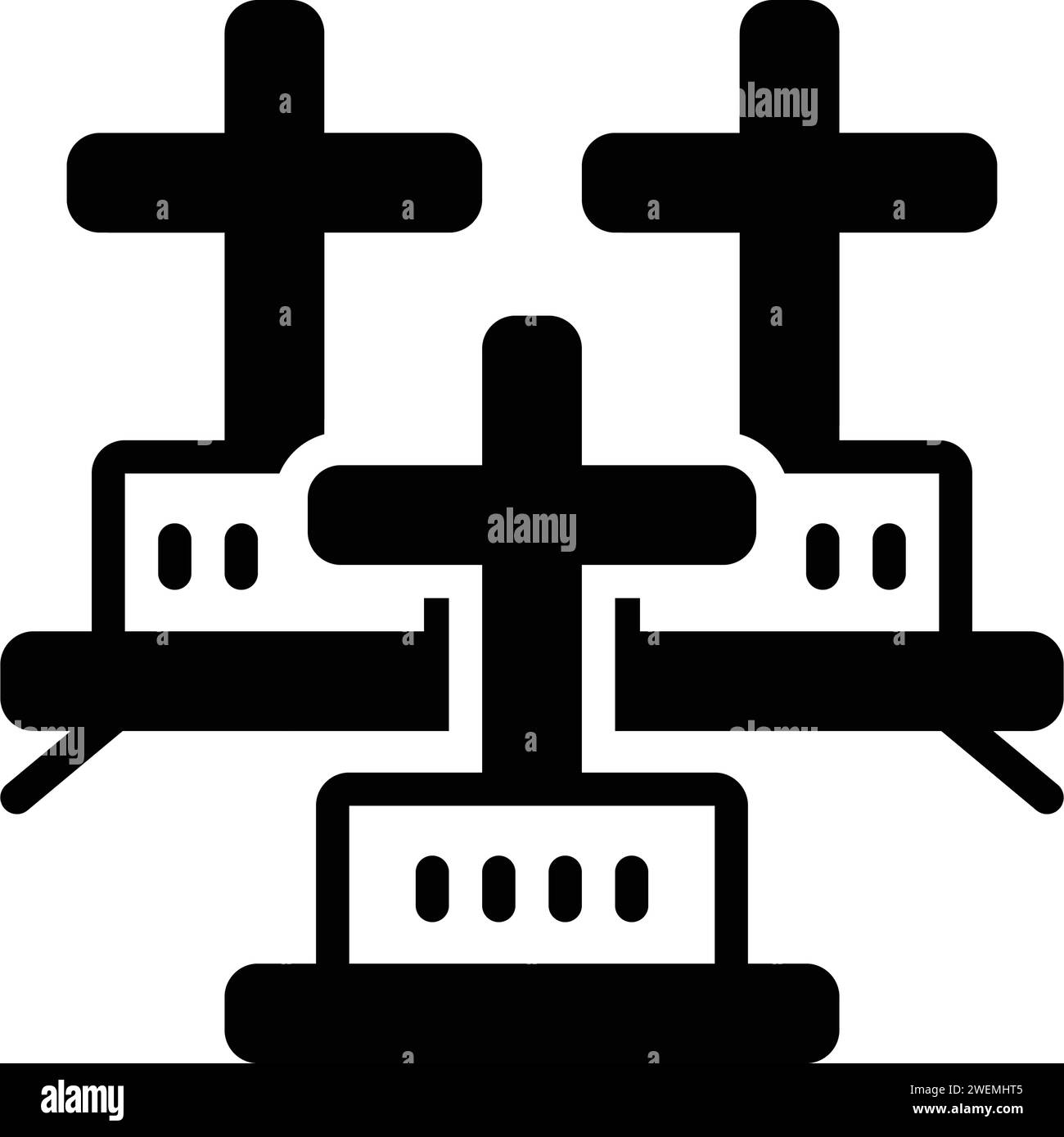 Cemeteries Stock Vector Images - Alamy