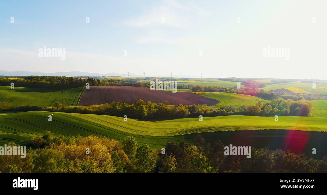 4k countryside windmill wind turbines hi-res stock photography and ...