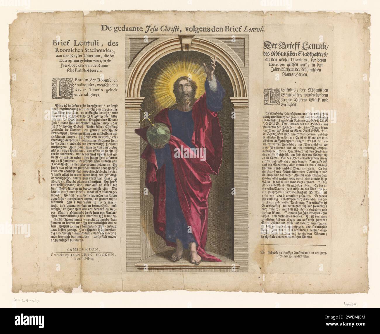 Christ as Salvator Mundi, Anonymous, 1665 - 1689 print Christ has a ...