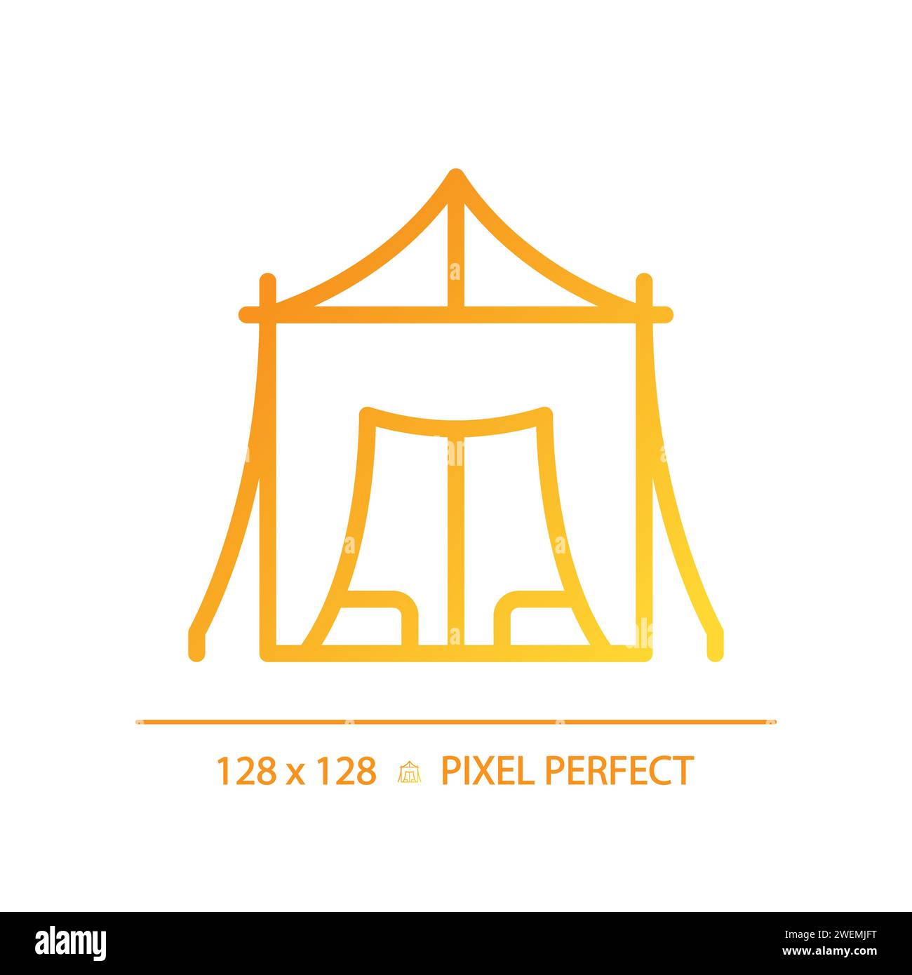 Desert bedouin tent gradient linear vector icon Stock Vector Image & Art - Alamy