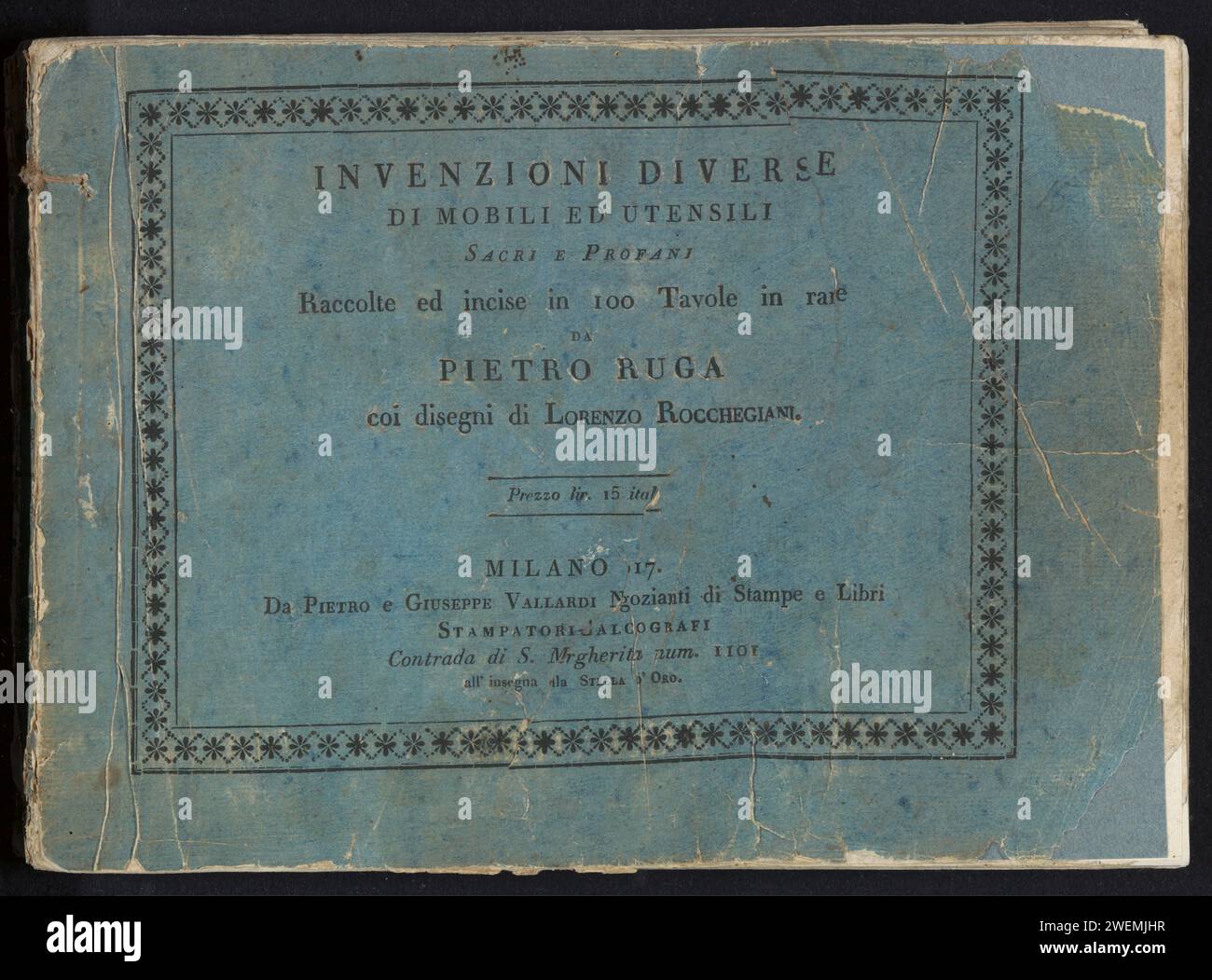 Album with designs for religious and profane objects, Pietro Ruga ...