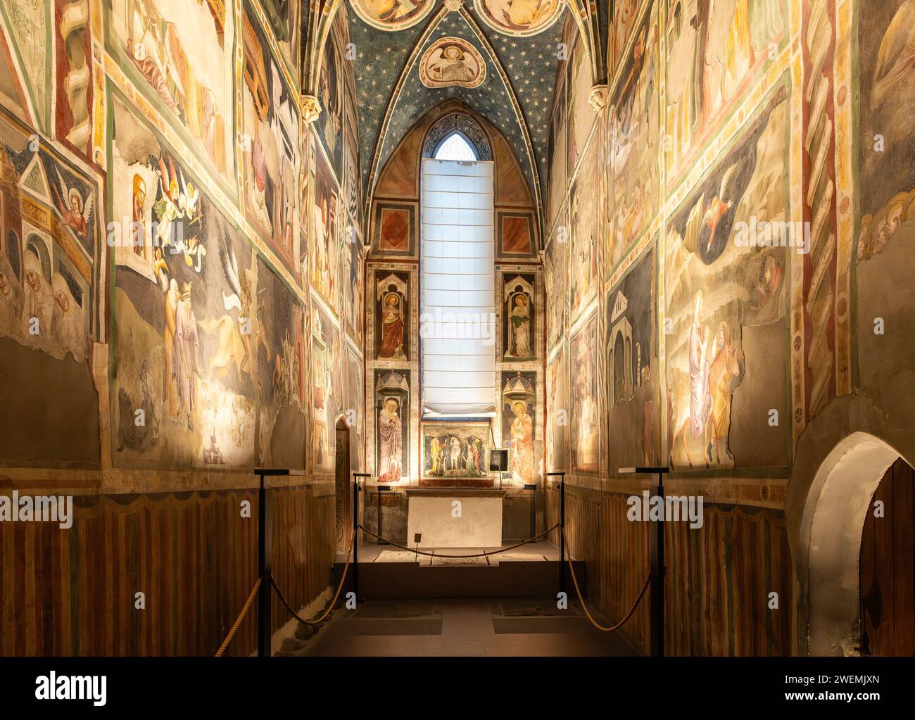 Chapel of St. John in the Dominican Church with frescoes and paintings ...