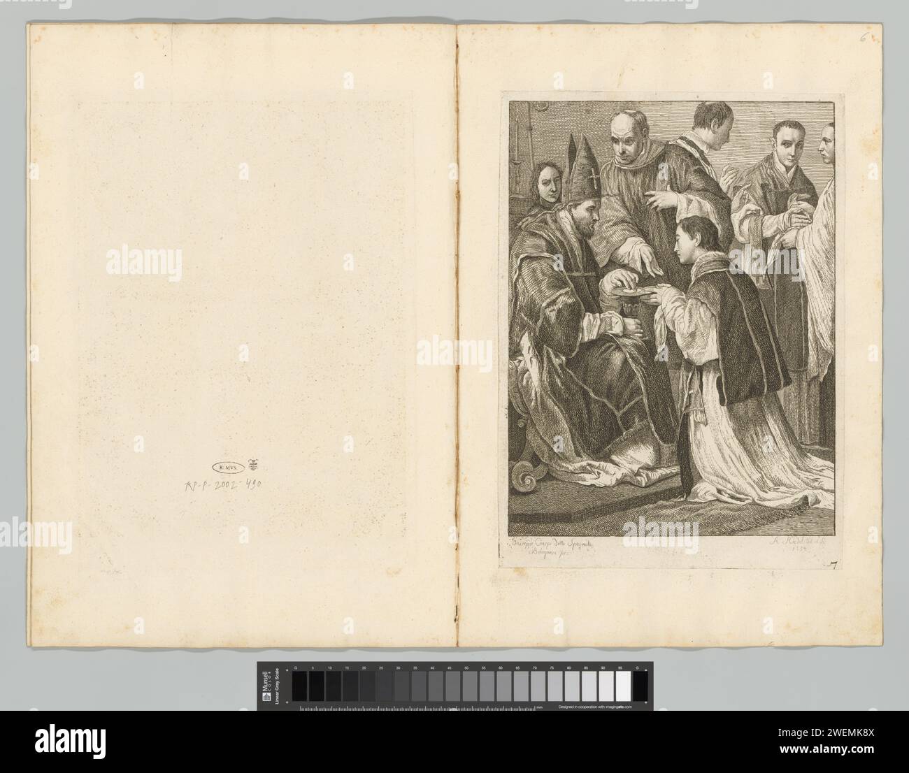 De Priestoeding, Johann Anton Riedel, After Giuseppe Maria Crespi, 1754 ...