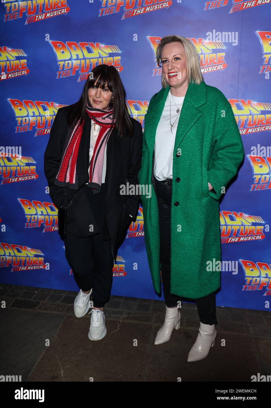 London, UK. 25th Jan, 2024. Anna Richardson and Steph McGovern seen ...