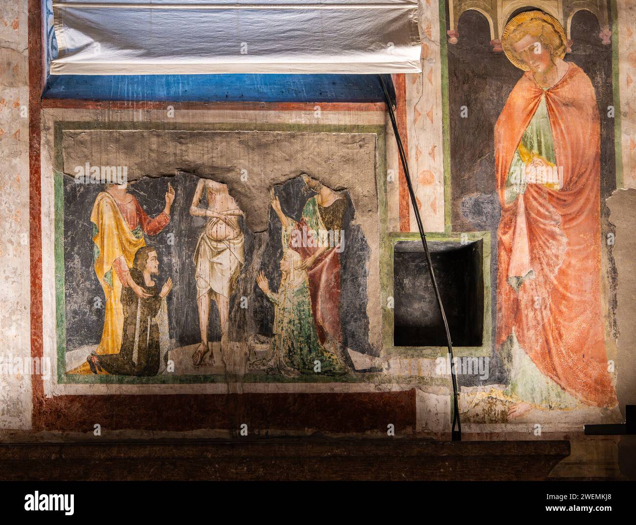 Chapel of St. John in the Dominican Church with frescoes and paintings ...