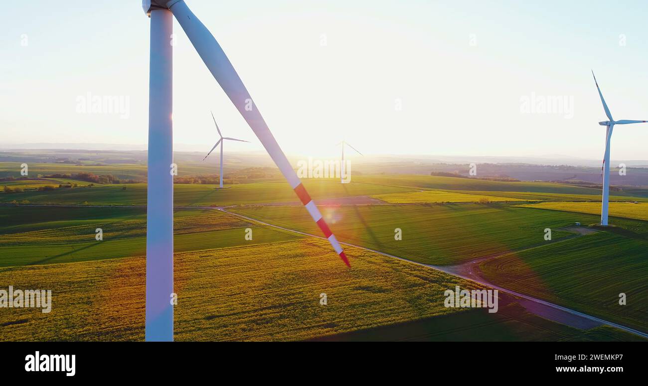 Wind turbines energy production 4k hi-res stock photography and images ...